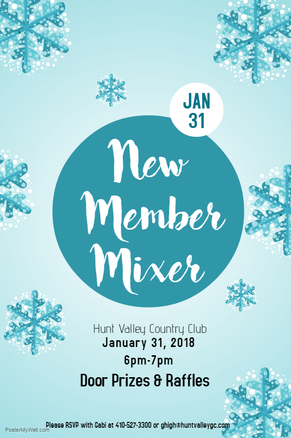 New Member Mixer | Hunt Valley Country Club | 2018-01-31